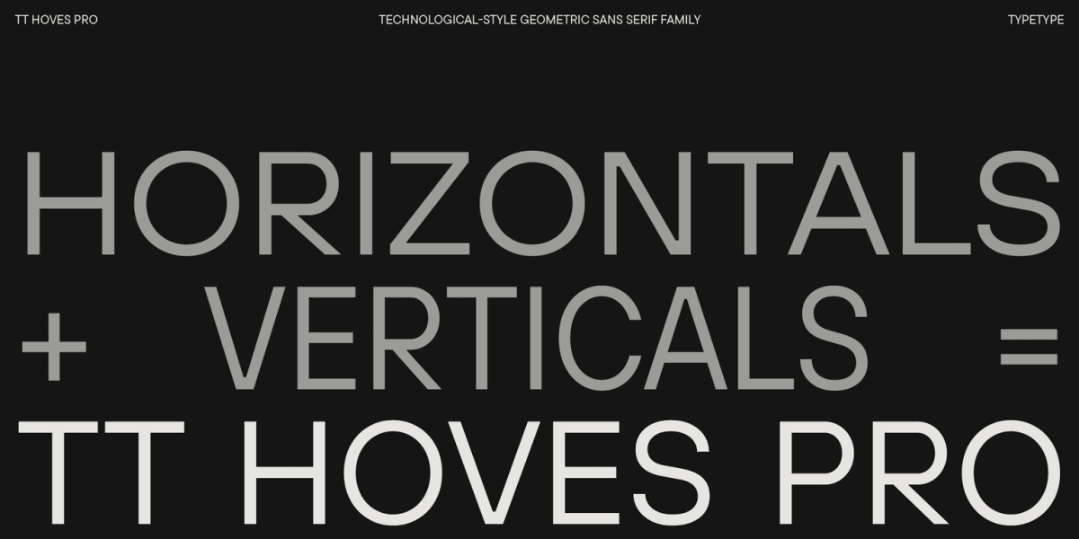 TT Hoves Pro Trial Font Family · 1001 Fonts