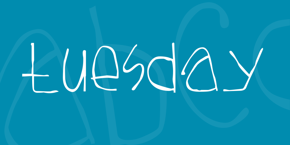 Tuesday Font · 1001 Fonts
