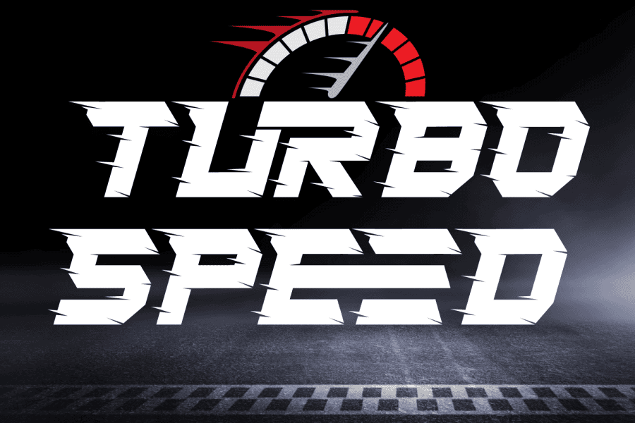 Turbo Speed Demo Font · 1001 Fonts