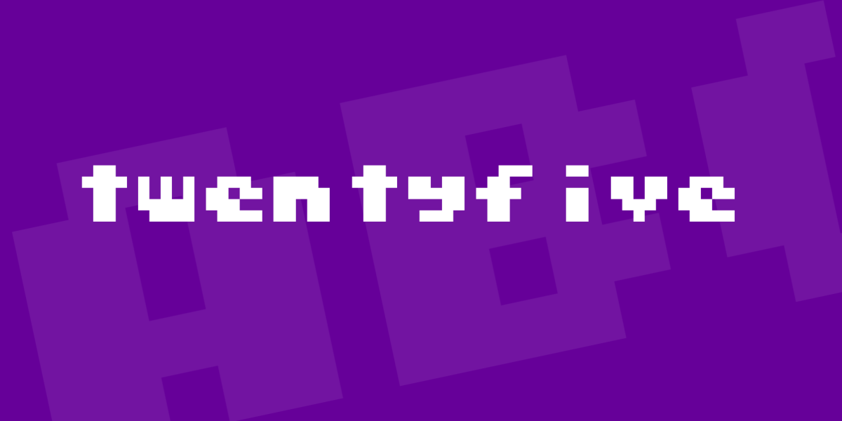 twentyfive Font · 1001 Fonts