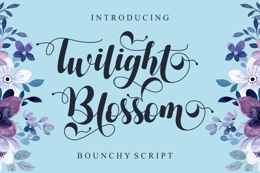 Twilight Blossom Font · 1001 Fonts