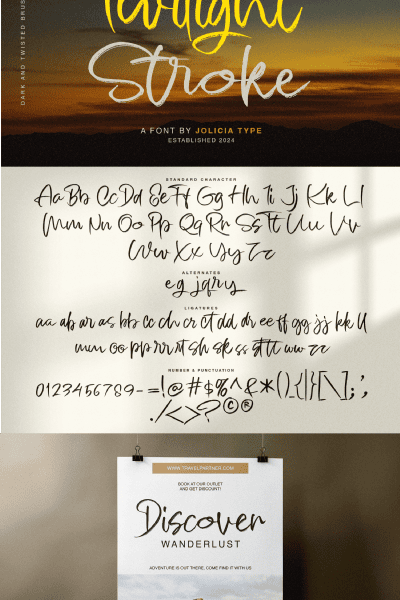 Twilight Stroke Font · 1001 Fonts
