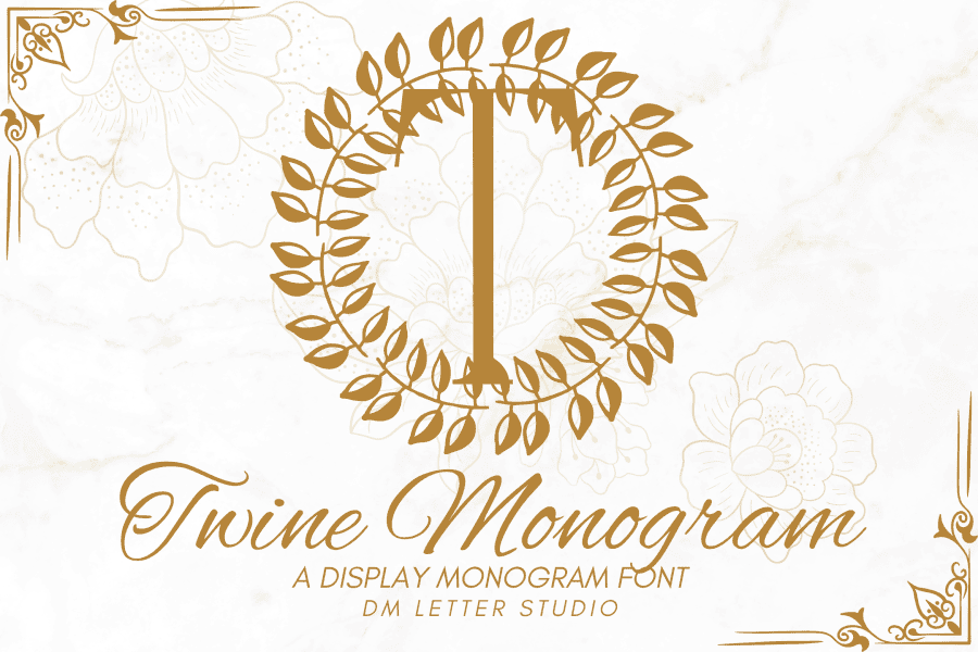 1 Free Refined Serif, Svg Monogram, Woven Monogram Font · 1001 Fonts
