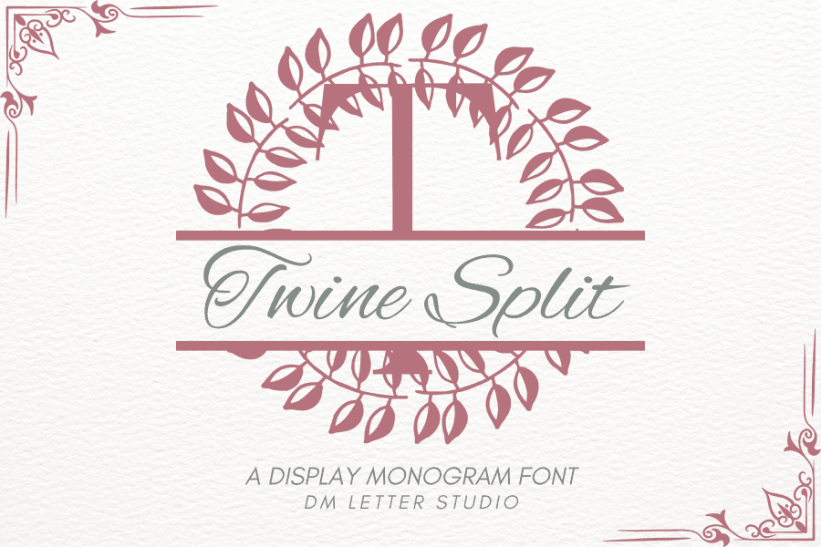 Twine Split Monogram Font · 1001 Fonts
