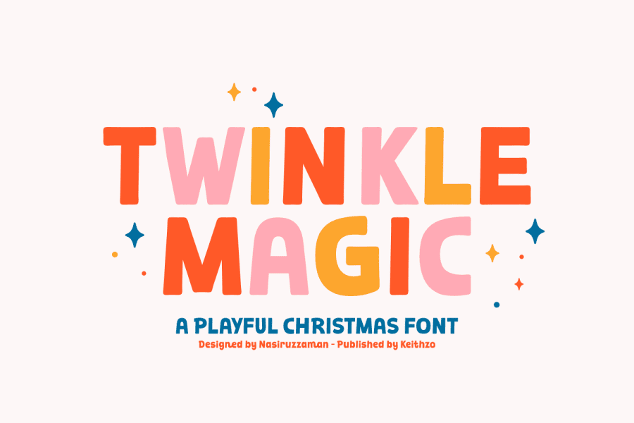 2 Free Christmas Holidays, Holiday, Twinkle Magic Fonts · 1001 Fonts