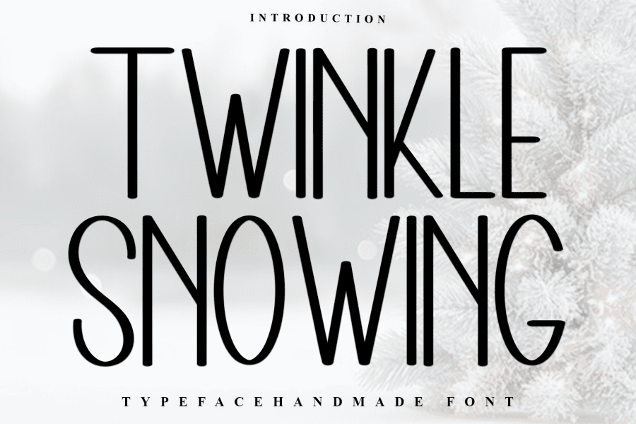 Twinkle Snowing Font · 1001 Fonts