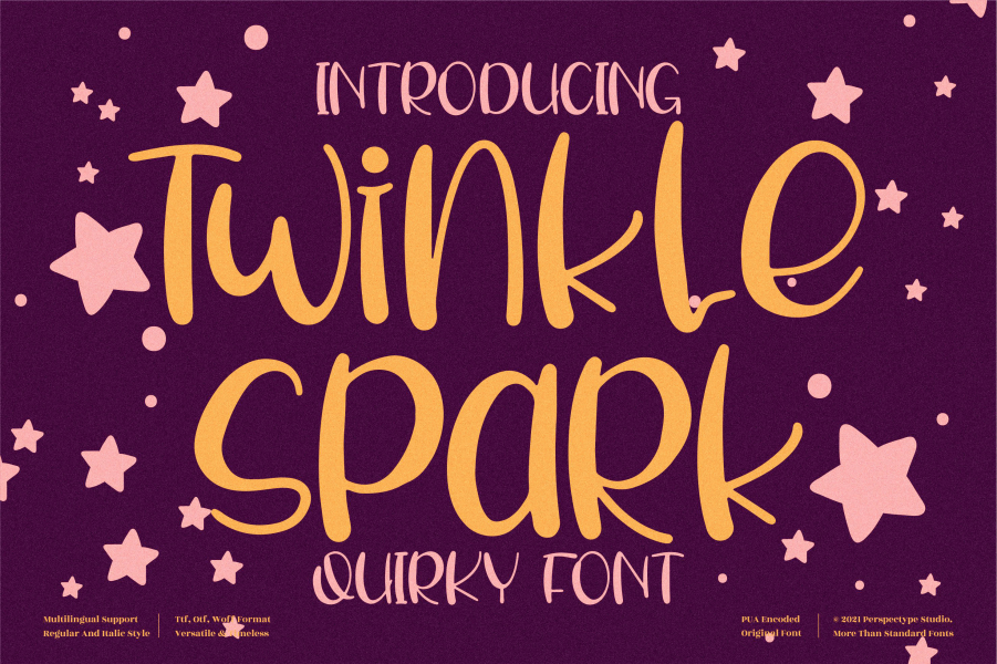 Twinkle Spark Font Family · 1001 Fonts