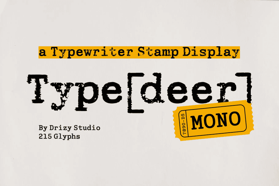 Typedeer Mono Font · 1001 Fonts