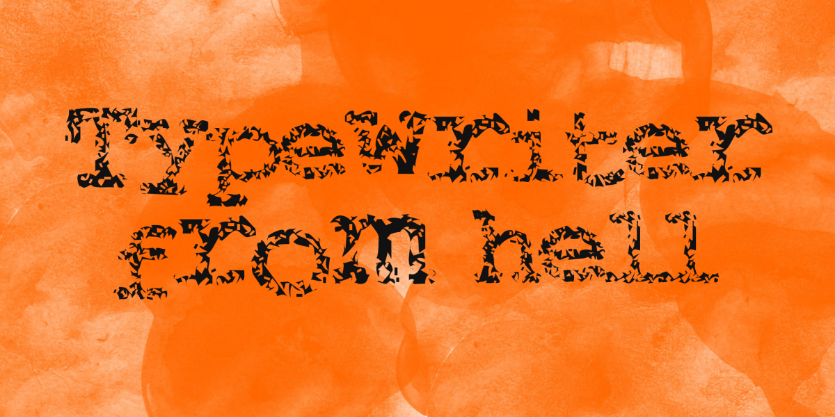 Typewriter from hell Font · 1001 Fonts