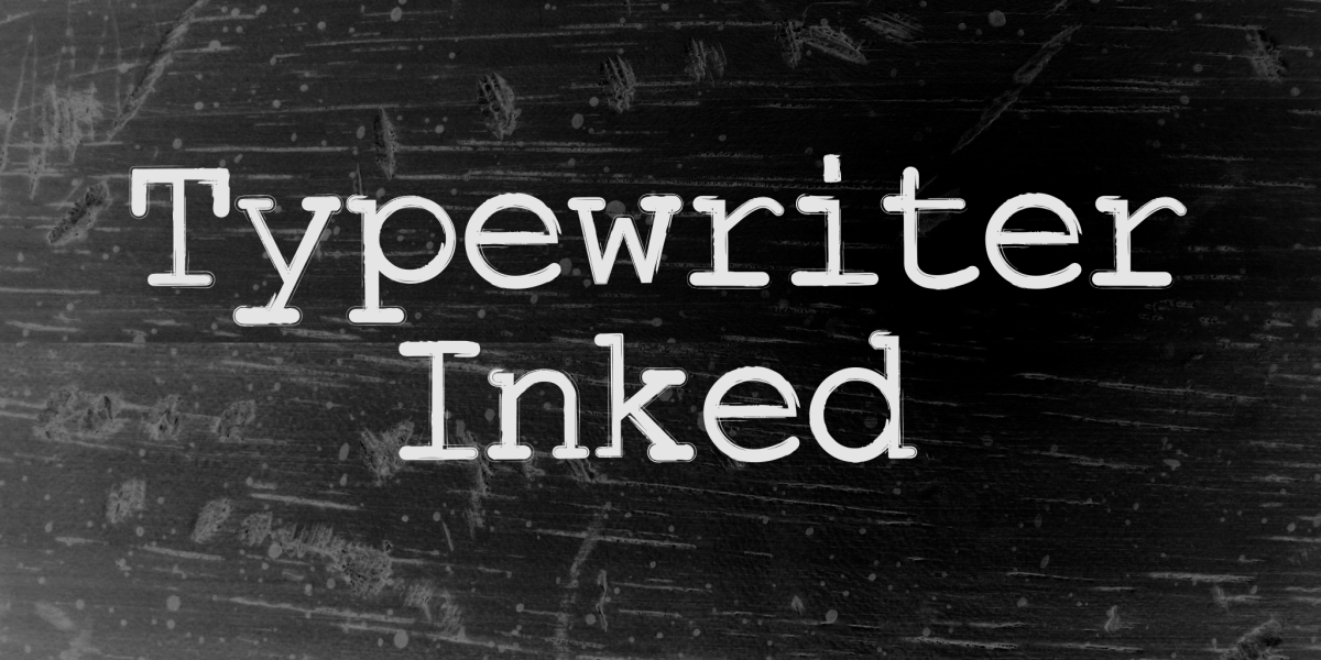 Typewriter Inked Font · 1001 Fonts