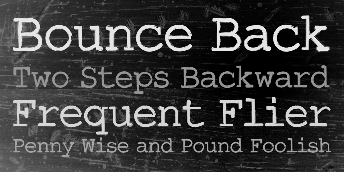 Typewriter Inked Font · 1001 Fonts