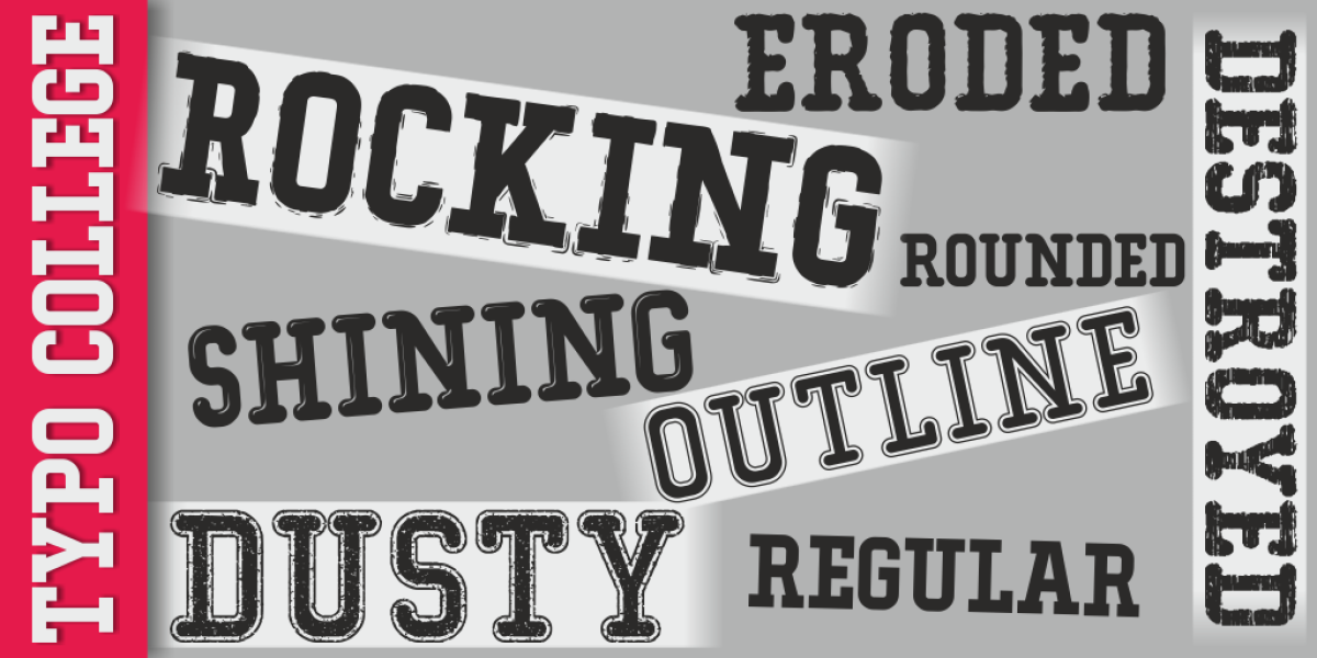 11 Free Caps Only, Rough, Rounded Fonts · 1001 Fonts