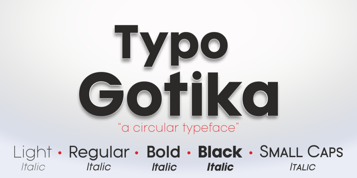 Typo Gotika Font Family · 1001 Fonts