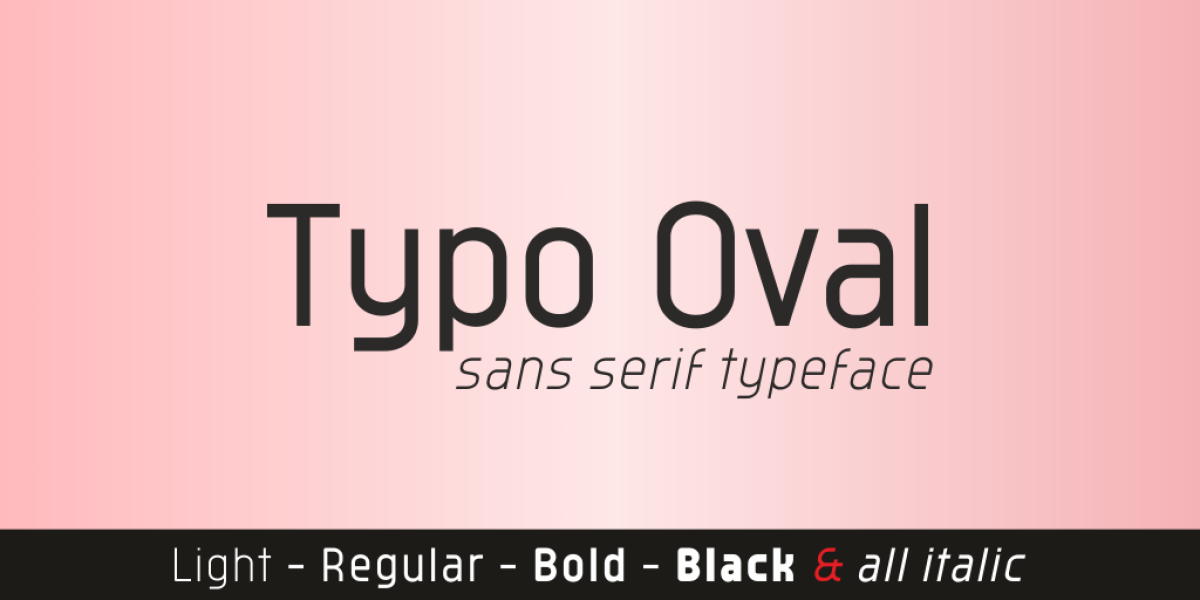 Typo Oval Font Family · 1001 Fonts