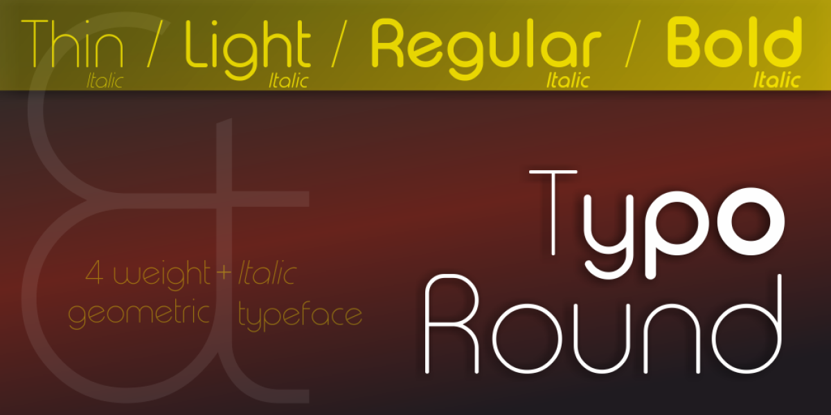 Typo Round Font Family · 1001 Fonts