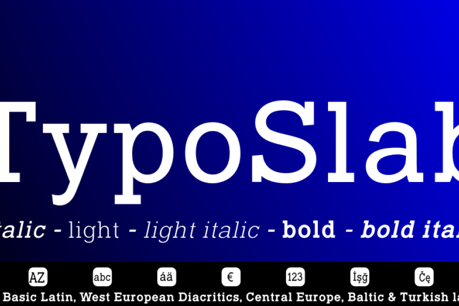 Typo Slab Font Family · 1001 Fonts