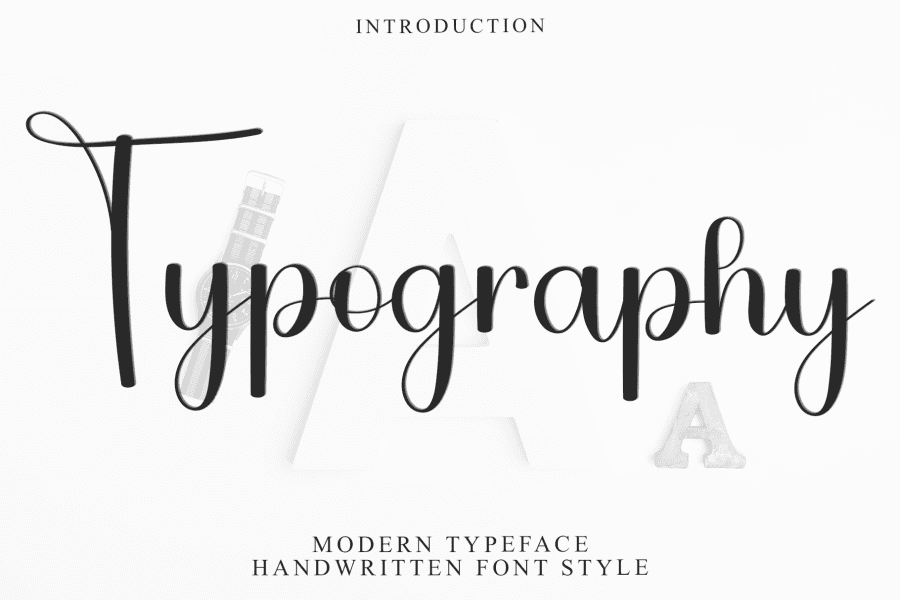 Typography Script Font · 1001 Fonts