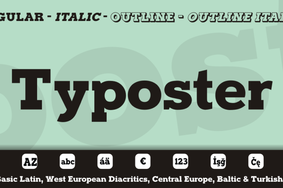 Typoster Font Family · 1001 Fonts