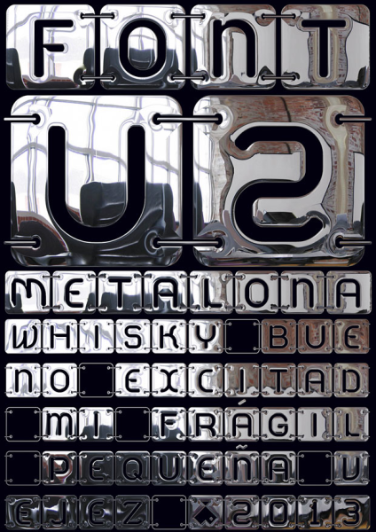 U2 Metalona* Font · 1001 Fonts
