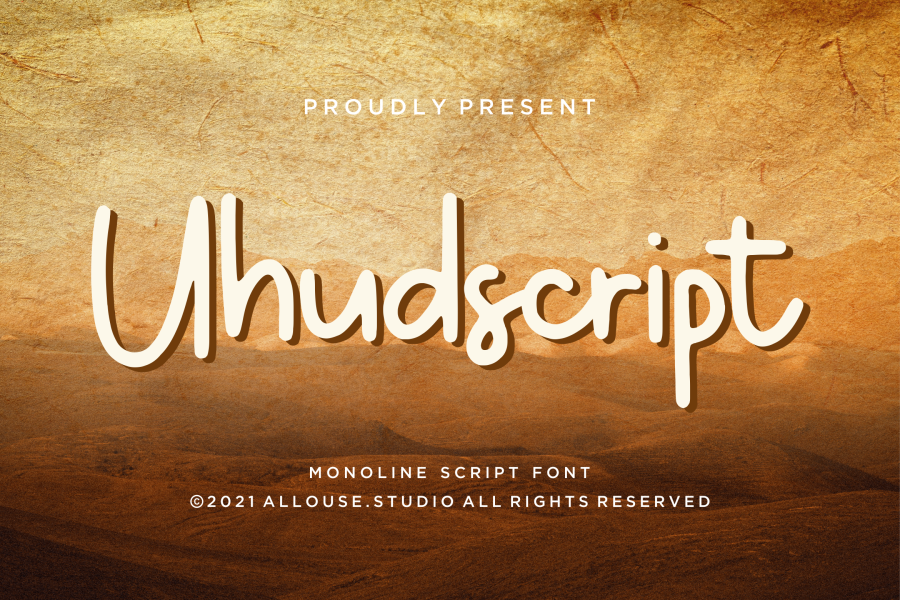 Uhudscript Demo Font · 1001 Fonts
