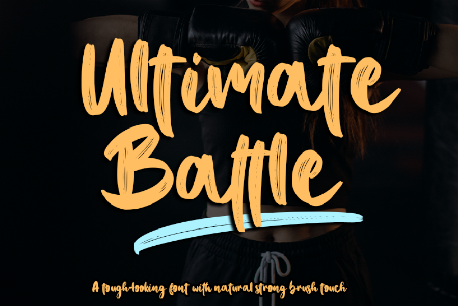 Ultimate Battle - Personal use Font · 1001 Fonts