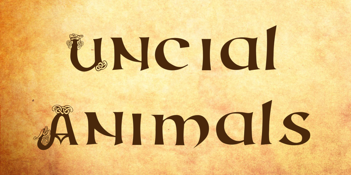 Uncial Animals Font · 1001 Fonts
