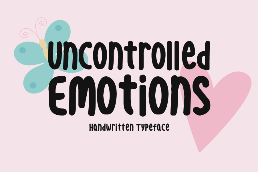 Uncontrolled Emotions Font · 1001 Fonts