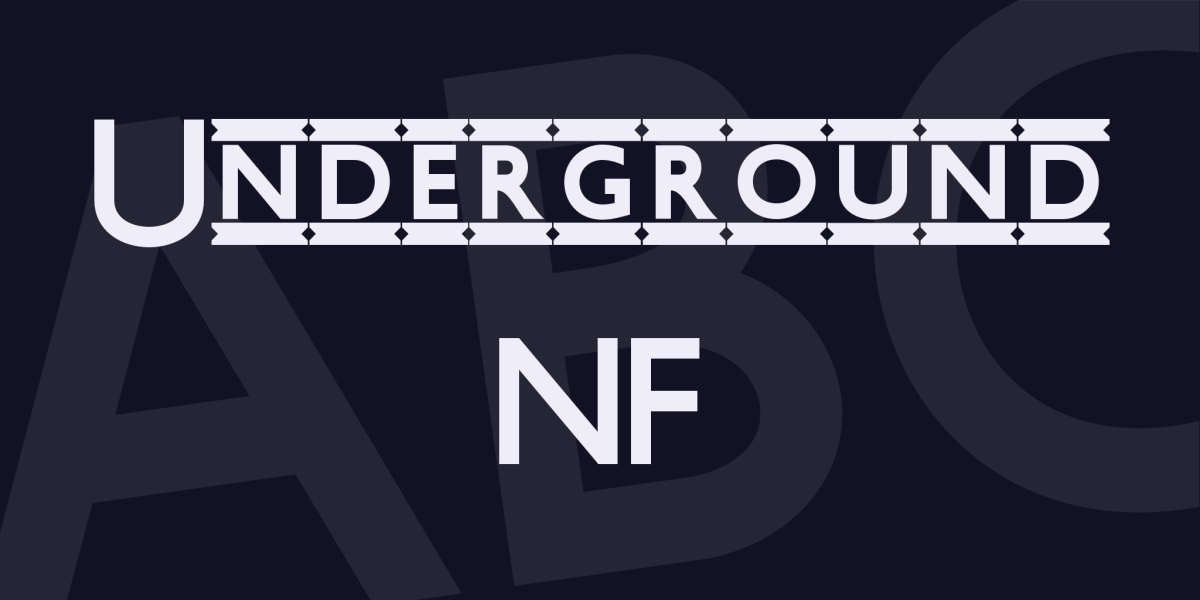 Underground NF Font · 1001 Fonts