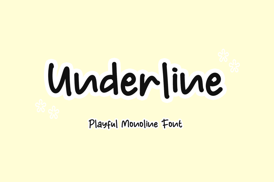 Underline Font · 1001 Fonts