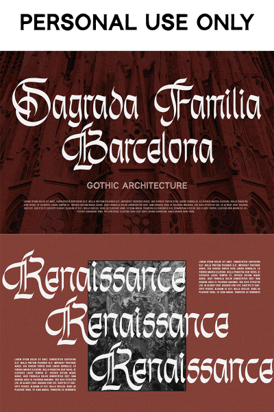 Unholy Trinity Free Font · 1001 Fonts