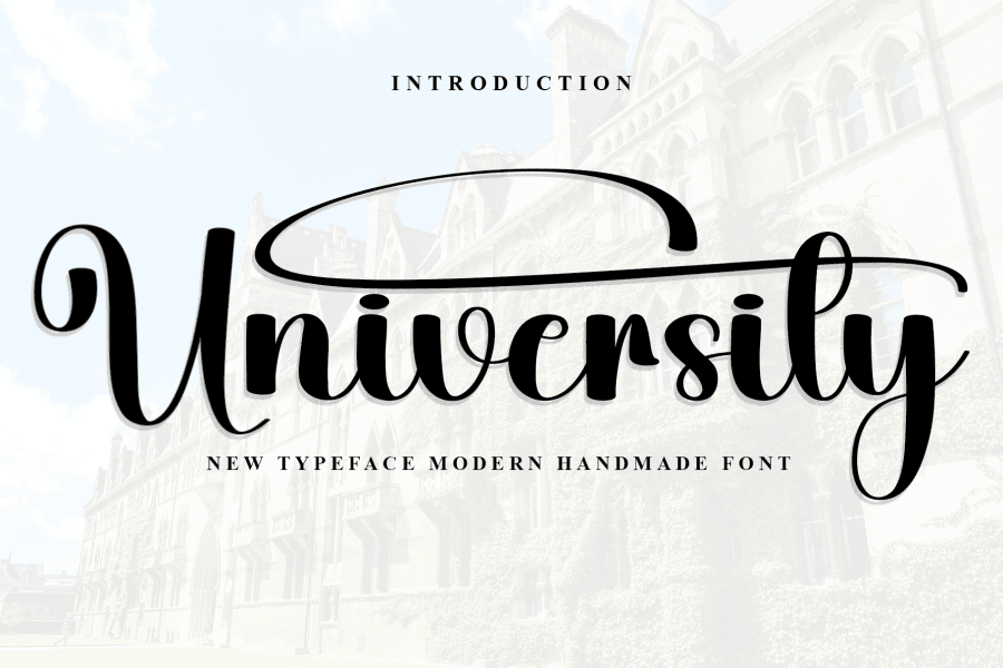 University Font · 1001 Fonts
