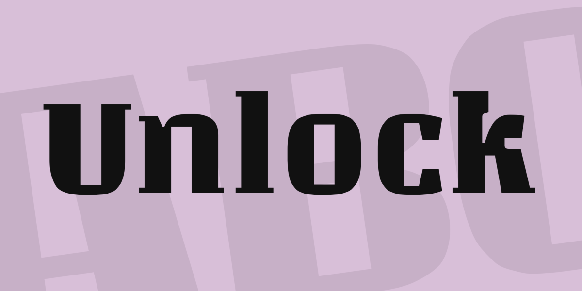 Unlock Font · 1001 Fonts