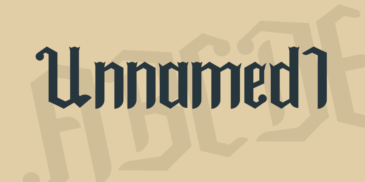 Unnamed1 Font · 1001 Fonts