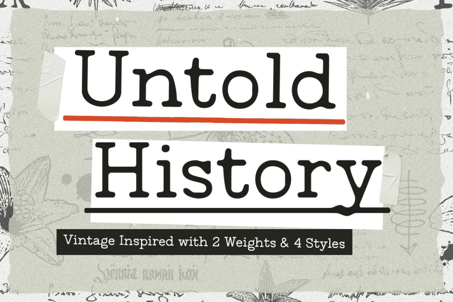 Untold History Font · 1001 Fonts