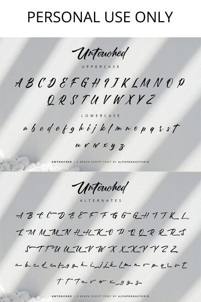 Untouched Font · 1001 Fonts