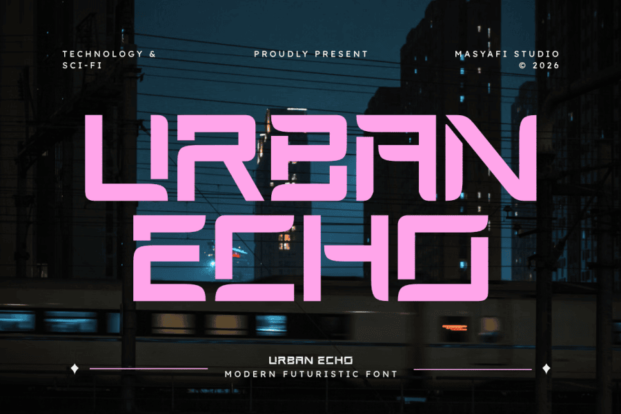 Urban Echo Font · 1001 Fonts