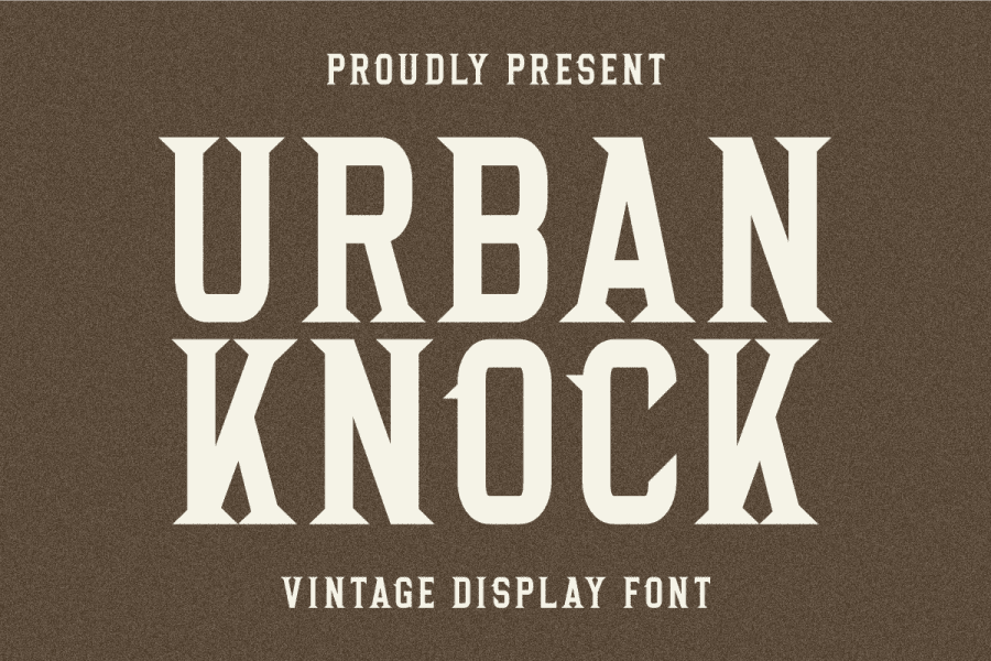 Urban Knock Font · 1001 Fonts