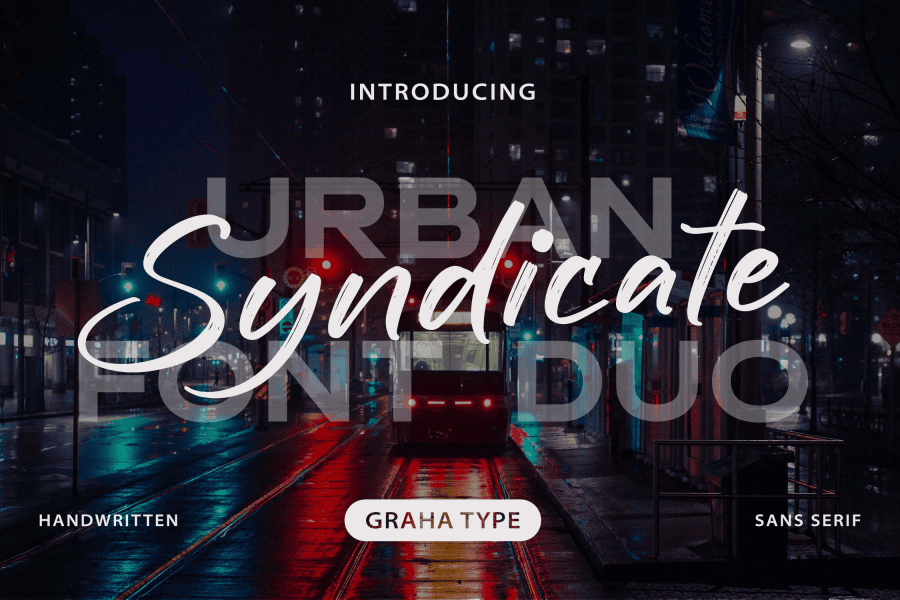 UrbanSyndicate Handwritten DEMO Font · 1001 Fonts