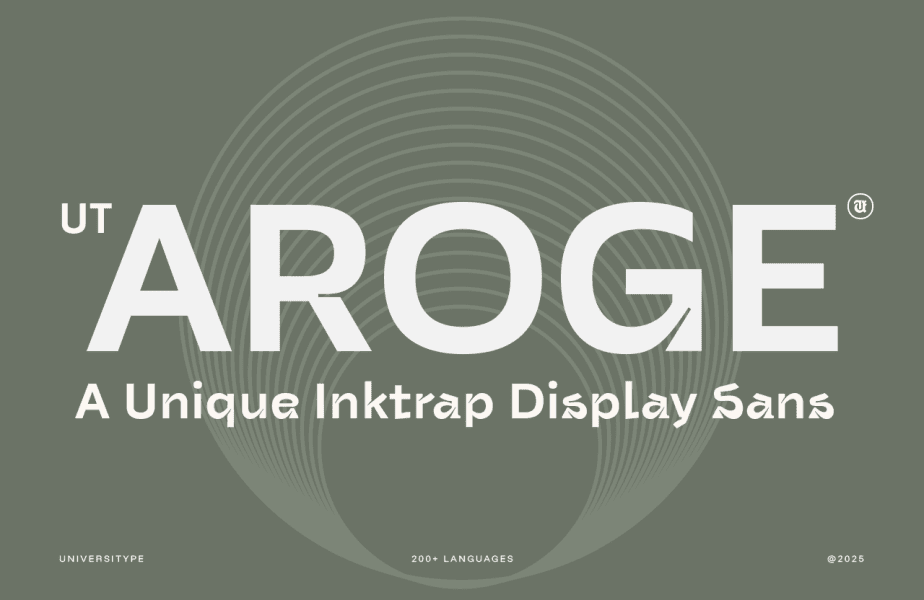 UT Aroge Trial Font · 1001 Fonts