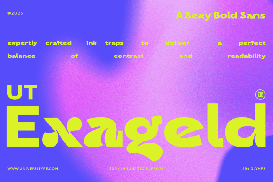 UT Exageld Trial Font · 1001 Fonts