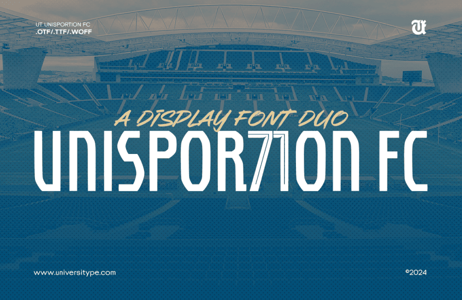 UT Unisportion FC Demo Font Family · 1001 Fonts