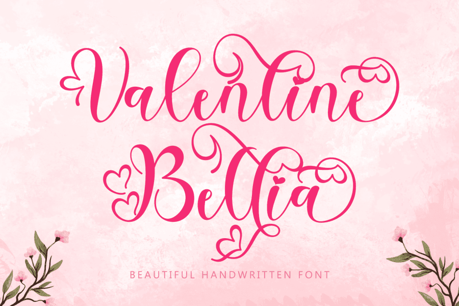 Valentine Bellia Font Family · 1001 Fonts