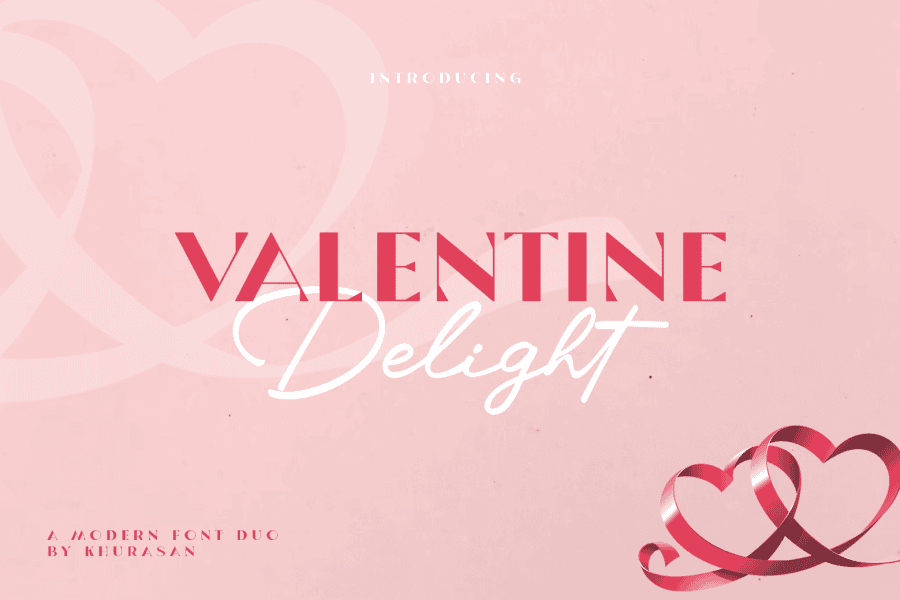 Valentine Delight Font Family · 1001 Fonts