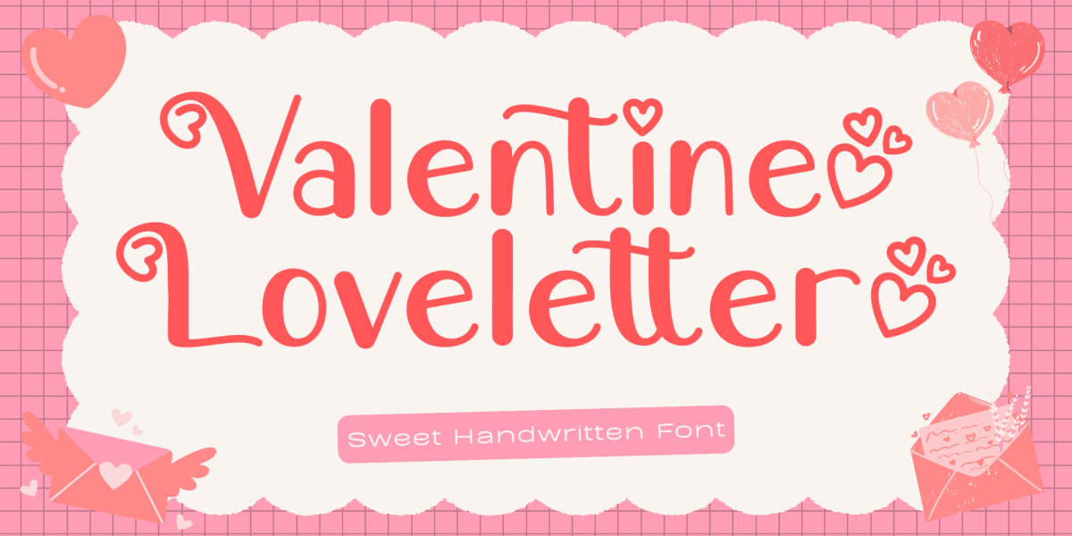 Valentine Loveletter Font · 1001 Fonts