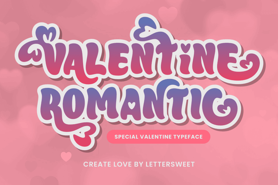Valentine Romantic Font · 1001 Fonts