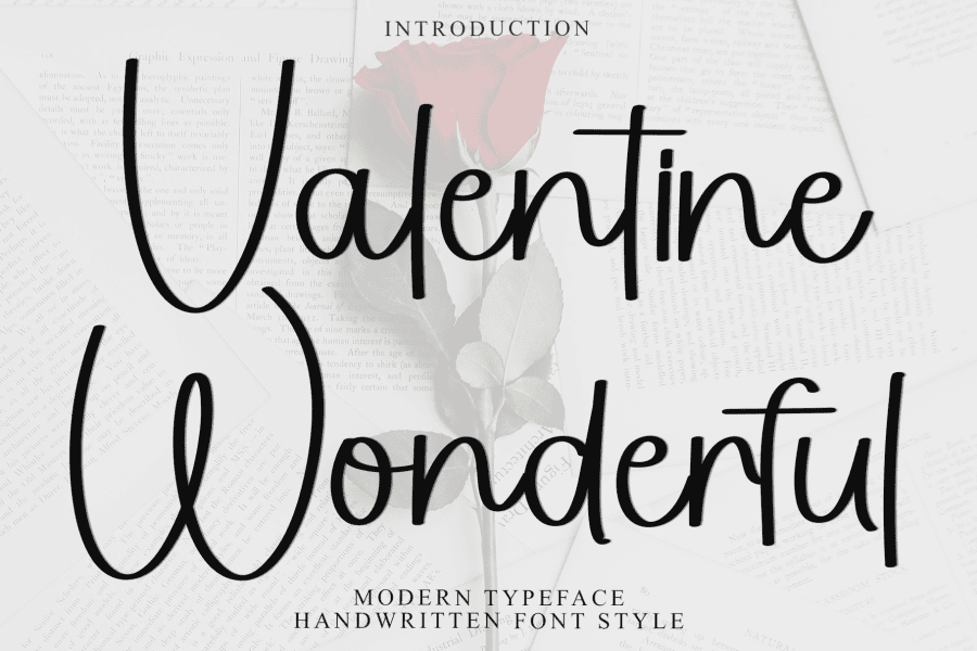 Valentine Wonderful Font · 1001 Fonts