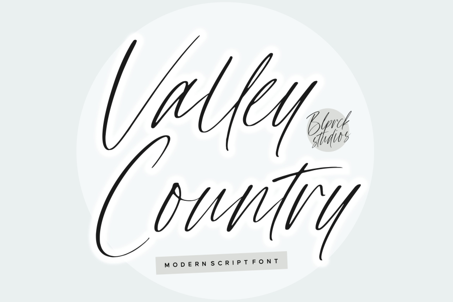 Valley Country Font · 1001 Fonts