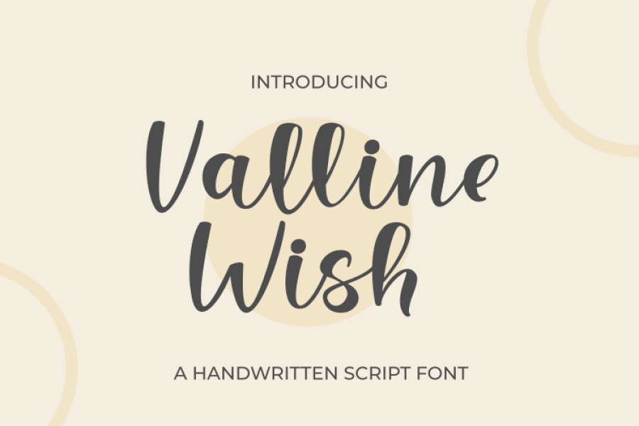 Valline Wish Font · 1001 Fonts