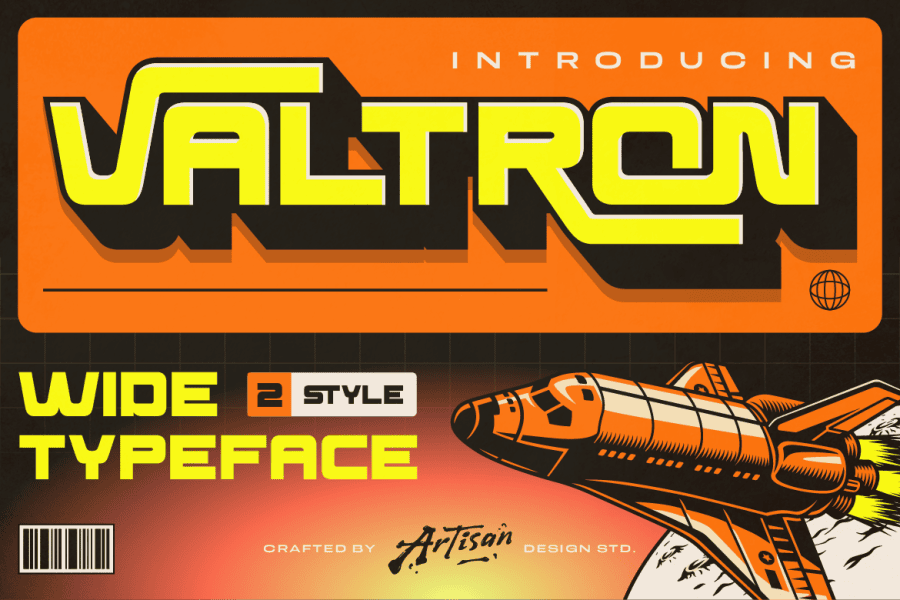Valtron Font · 1001 Fonts