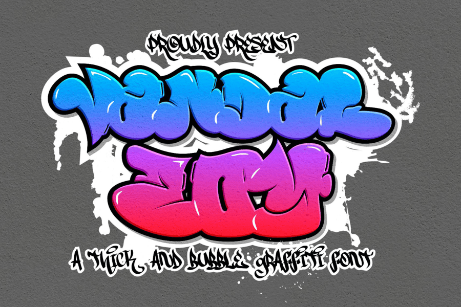 Vandal Zoy Font · 1001 Fonts